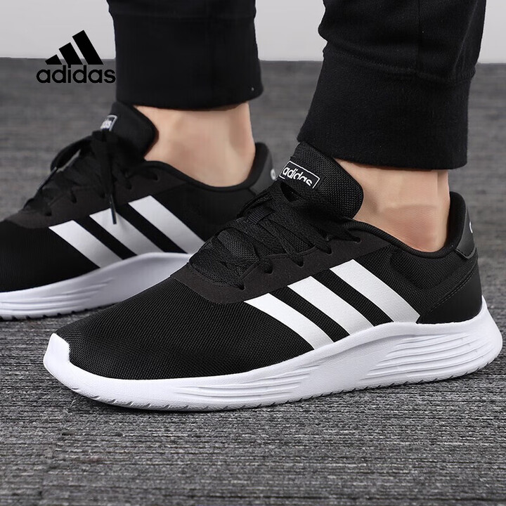 阿迪达斯（adidas）跑步鞋男鞋春季新款缓震透气舒适休闲轻便户外休闲运动鞋FX3484 EG3283/黑色/白条/舒适缓震 43【图片 价格 ...