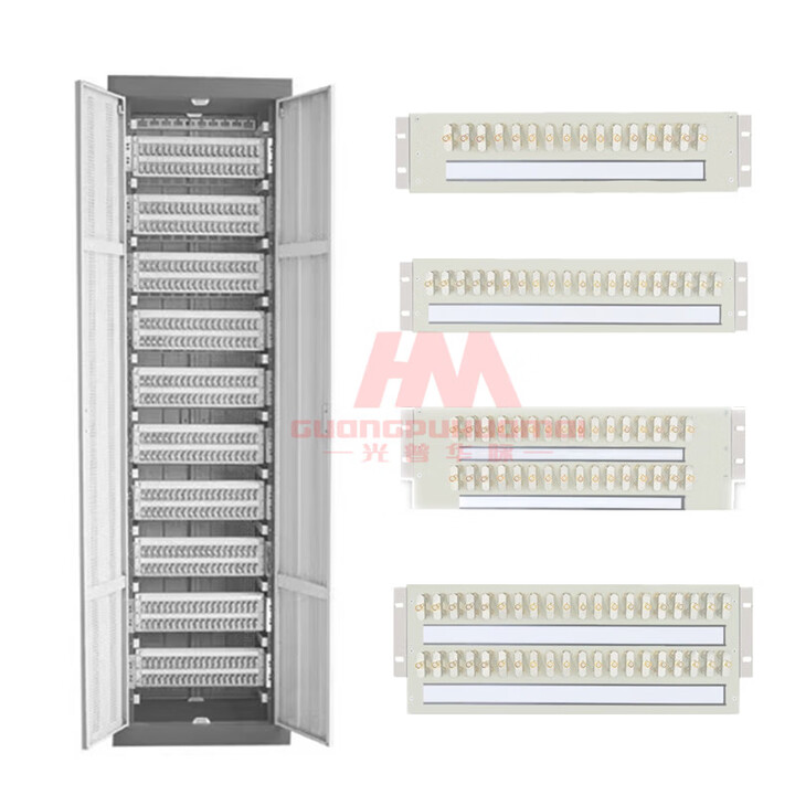 光普华脉DDF数字配线柜/ddf数字配线架 DDF配线单元DDU-42回路/2M两兆E1同轴电缆接头终端板 75Ω欧姆120Ω MPX01 ...