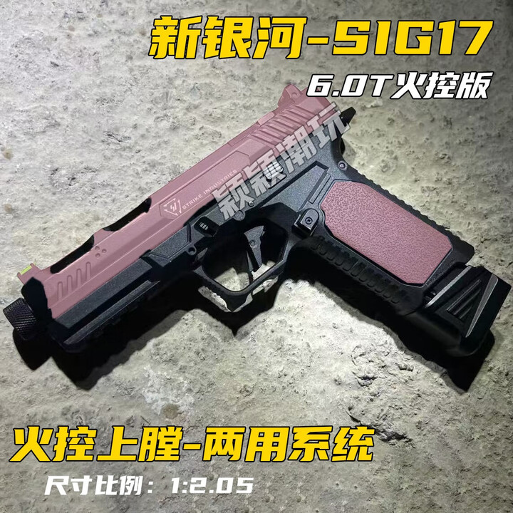 新银河sig17电动G34TTI玩具枪6.0t火控格洛克g17金滑wargam发射器 新银河SIG17【暗色】 标配（礼盒包装）【图片 价格 ...