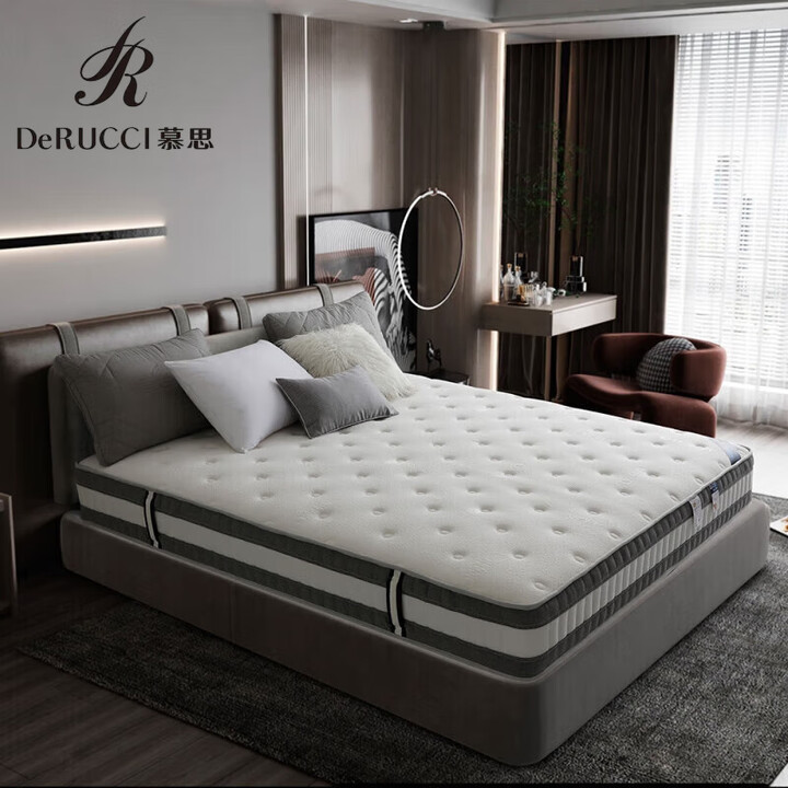 慕思（de RUCCI）独立弹簧椰棕垫护脊深睡家用卧室1.8米席梦思床垫乳胶软垫23cm厚 奢华款 24cm 2.0*2.0m【图片 价格 ...
