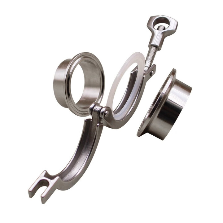 CLCEY定制不锈钢卡箍快装接头套装 ISO 2852 Tri Clamp Ferrule DN10 1/2(12.7【图片 价格 品牌 报价】-京东