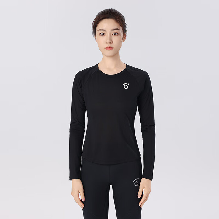 马孔多（macondo）长袖T恤7代春秋款吸湿速干呼吸面料户外训练运动吸湿速干衣 黑色-女 XS【图片 价格 品牌 报价】-京东