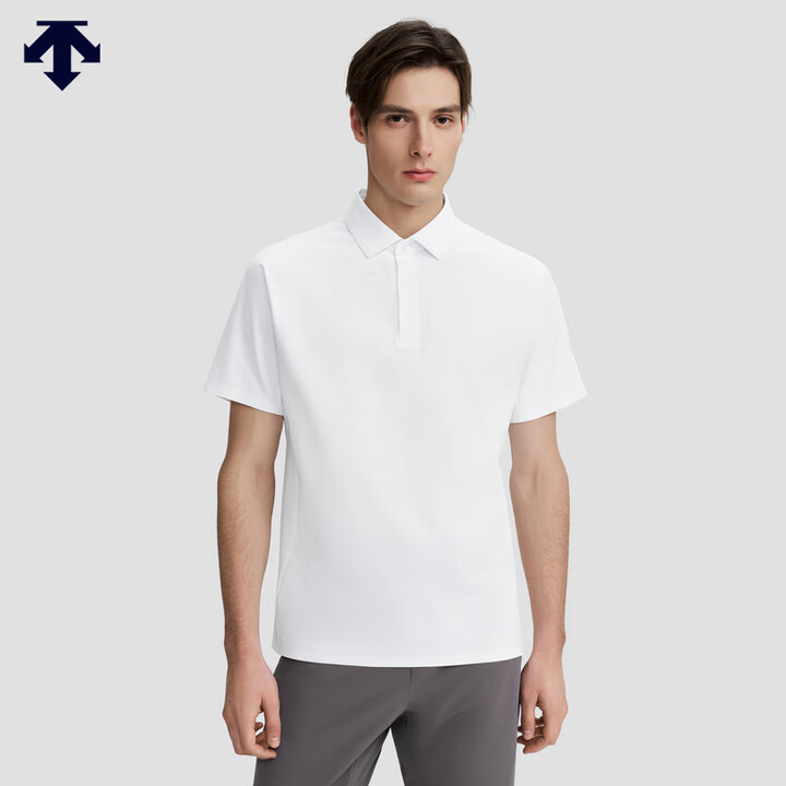 DESCENTE迪桑特DUALIS系列都市通勤男士短袖POLO衫夏季新品 WT-Bright White Tpg M (170/92A)【图片 价格 品牌 报价】-京东