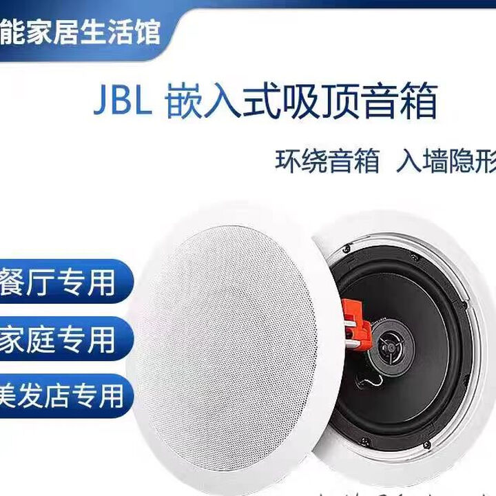JBLc-6ic 8IC 6ICDT吸顶 天花会议音响定阻喇叭背景音乐同轴喇叭 JBL B6IC【图片 价格 品牌 报价】-京东