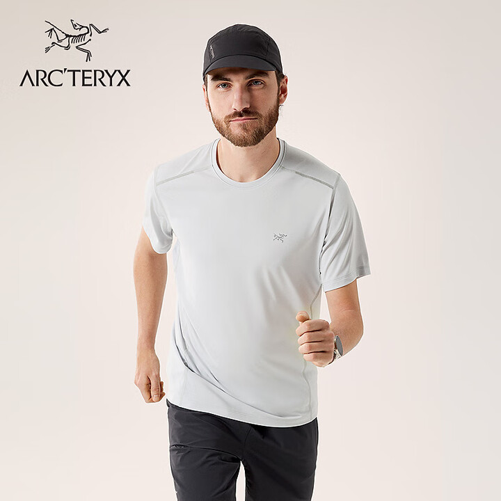 ARC'TERYX始祖鸟 MOTUS CREW SS 透气 男子 速干短袖T恤 Solitude Heather/隐秘灰 L【图片 价格 品牌 ...