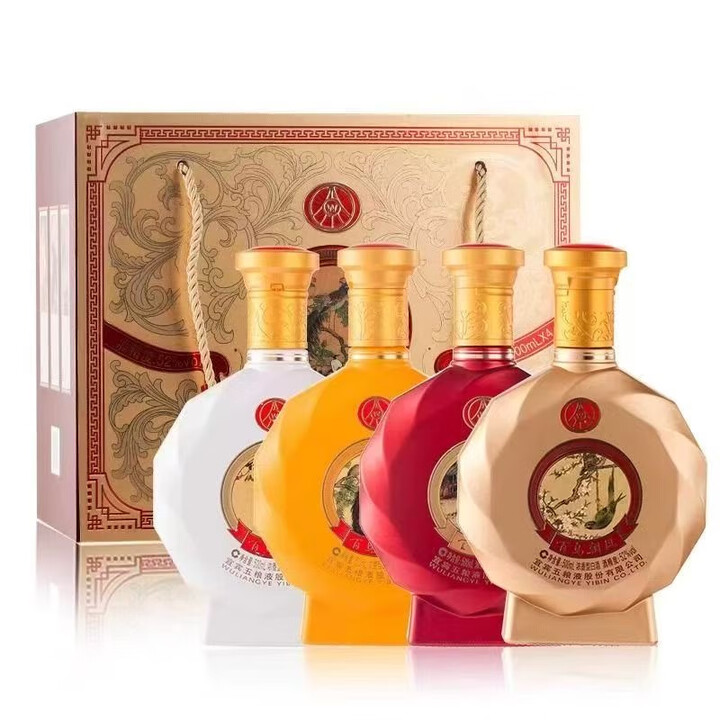 五粮液五粮液股份 百鸟朝凤酒 52度浓香型500ml*4瓶 高档礼盒装送礼白酒 52%vol 500mL 4瓶【图片 价格 品牌 报价】-京东