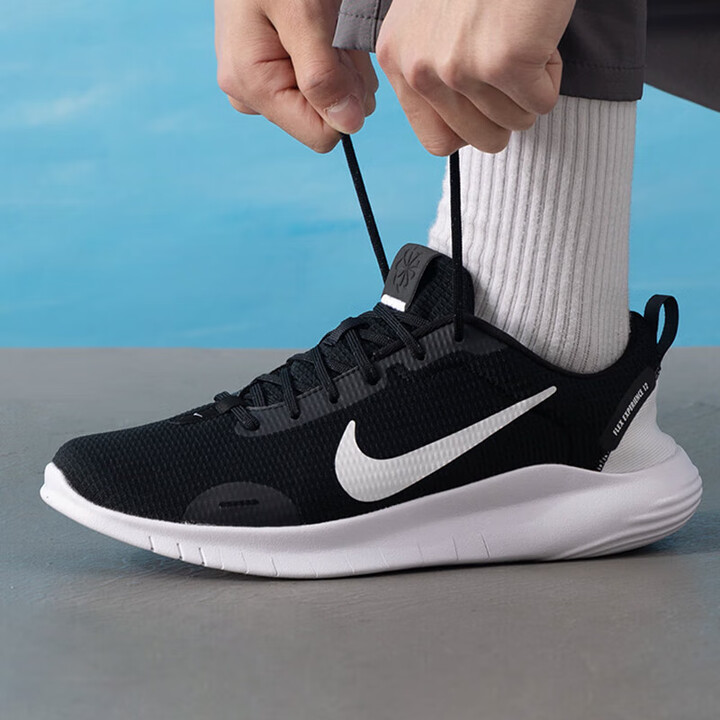 耐克（NIKE）男鞋2026春季新款FLEX EXPERIENCE RN 12赤足运动跑步鞋休闲鞋 DV0740-004黑白 44【图片 价格 ...