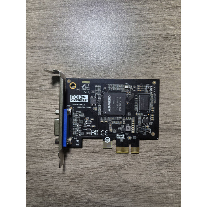 英特尔（Intel）ASPEED AST2400 PCIE X1 低功耗 2U 亮机卡 显卡 X79/X99 绝配 半高款 16MB【图片 ...