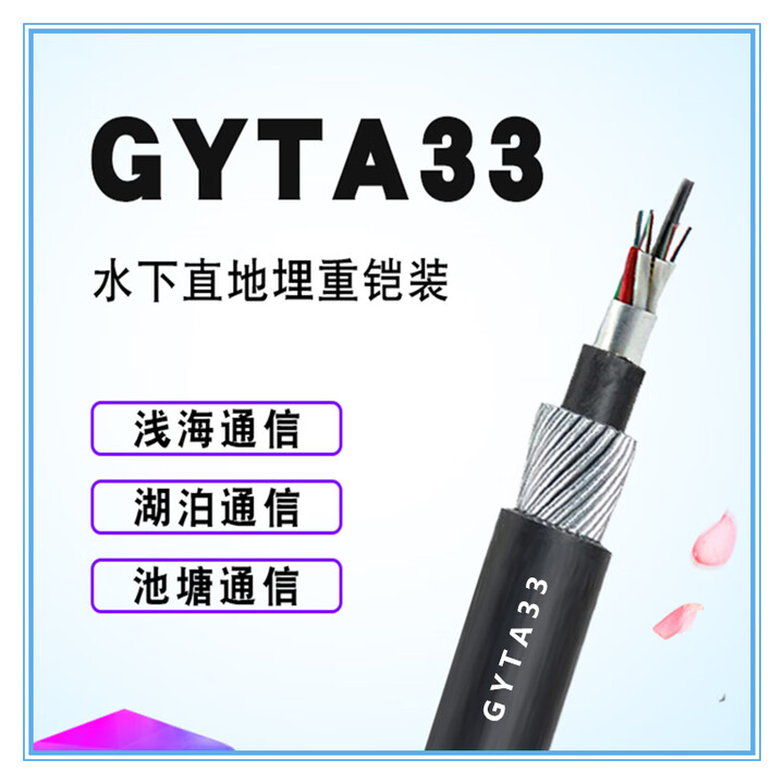 12芯GYTA33水下钢丝铠装光缆GYTA33-24B1 8芯16芯36芯48芯G652D GYTA33-16B1【图片 价格 品牌 报价】-京东