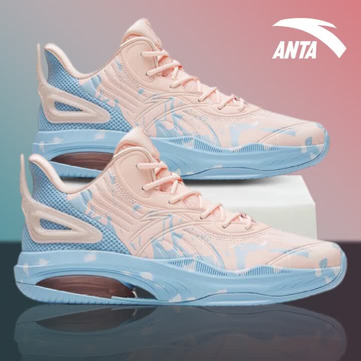 安踏（ANTA）KT3 team 篮球鞋男鞋汤普森耐磨水泥克星实战靴防侧翻运动鞋子男 【双重缓震】婴儿粉/瀑布蓝-4 43【图片 价格 品牌 ...