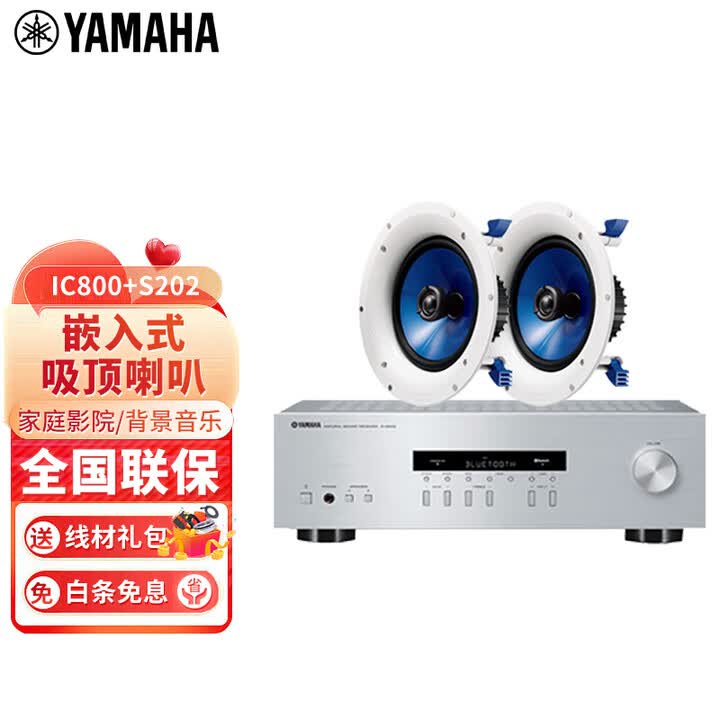雅马哈（YAMAHA） NS-IC800音响 音箱 家庭影院/定阻/吸顶/背景音乐/环绕音箱套装 IC800+s202【图片 价格 品牌 报价】-京东