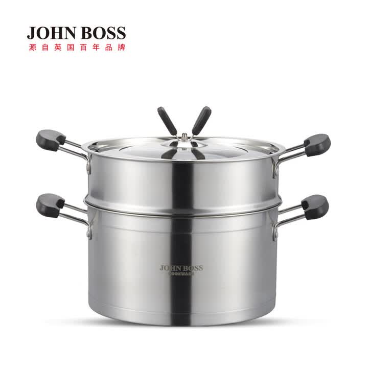 铂市JOHN BOSS欧尚双层直角蒸锅HG-24Z 24cm【图片 价格 品牌 报价】-京东
