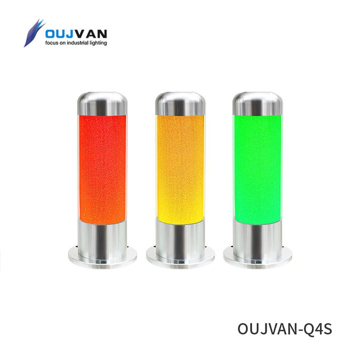 OUJVAN欧洁Q4S三色报警灯讯号灯多层警示灯机床故障指示灯声光报警灯具 红黄绿色24V共负【图片 价格 品牌 报价】-京东