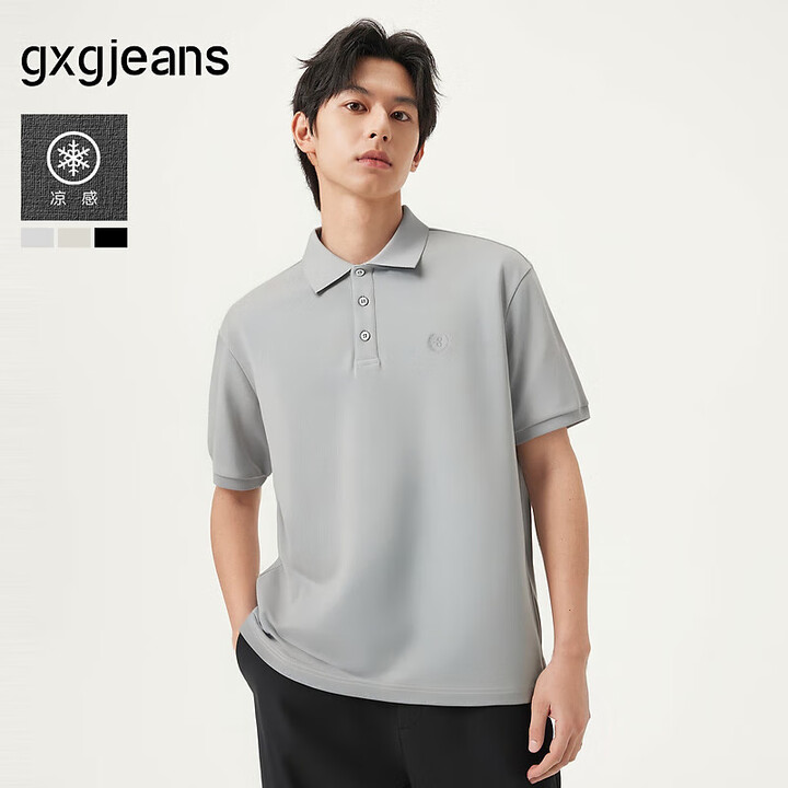 gxg.jeans男装 短袖polo衫合集 B款灰色-J25D242036 L (175)【图片 价格 品牌 报价】-京东