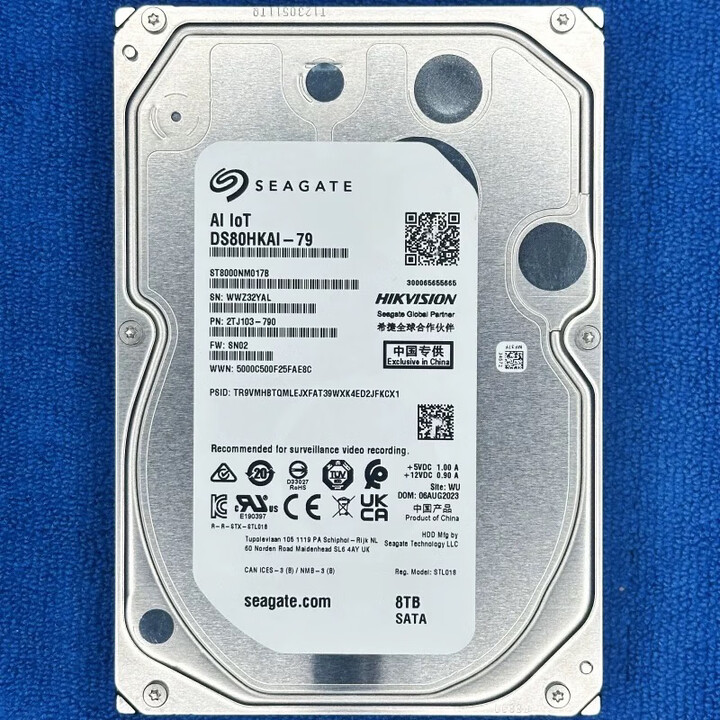 HIKVISION适配海康威视DS80HKVS-VH1企业级监控硬盘8TB机械录像机硬盘全新 希捷海康标DS80HKAI-79 8TB【图片 ...