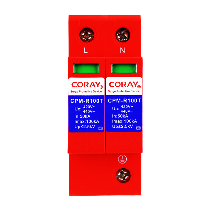 易科雷CORAY B级电源防雷器220V 100KA一级避雷器浪涌保护器420V CPM-R100T【图片 价格 品牌 报价】-京东