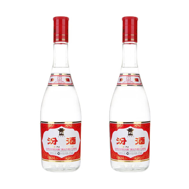 汾酒山西杏花村汾酒黄盖波汾53/42度475ml清香型口粮酒【喜酒】 42度 475mL 2瓶 红盖玻汾纯粮【图片 价格 品牌 报价】-京东
