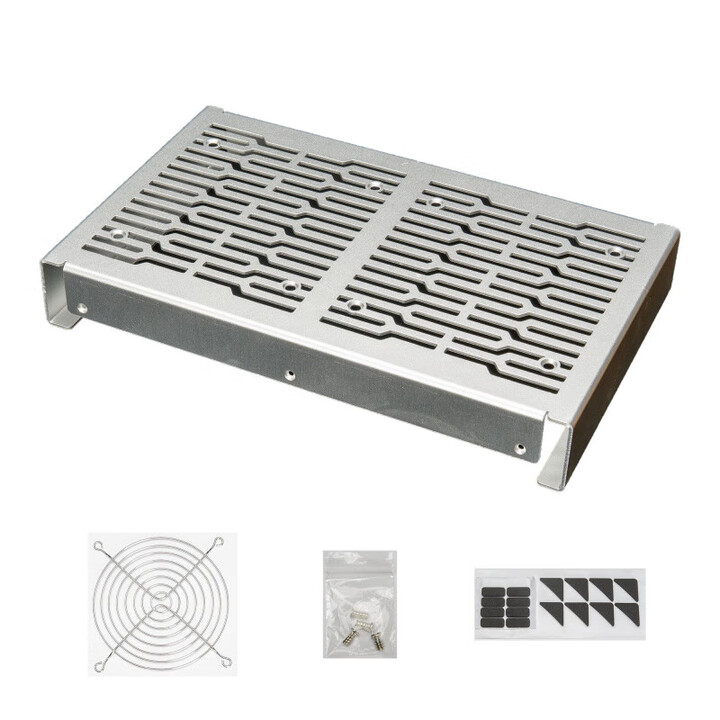 适用于华硕RT-BE88U Pro路由散热器AX88U智能温控风扇AC88U铝底座 标 基础版(无风扇无电源)【图片 价格 品牌 报价】-京东