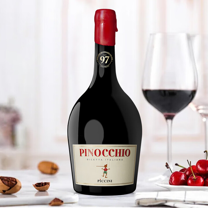 彼奇尼（PICCINI）意大利进口PINOCCHIO彼奇尼奇遇半甜型红葡萄酒PICCINI匹诺曹红酒 750ml*1瓶【图片 价格 品牌 报价】-京东