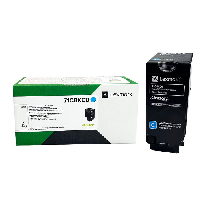 【利盟（Lexmark）71C8XC0】利盟（Lexmark）71C8XC0 原装高容青色碳粉盒 适用CS730/CS735/CX730 ...