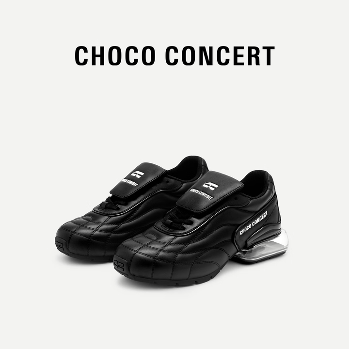 CHOCO CONCERT设计鞋履 26SS圆方气垫绗缝运动老爹鞋复古休闲鞋 黑色 36【图片 价格 品牌 报价】-京东