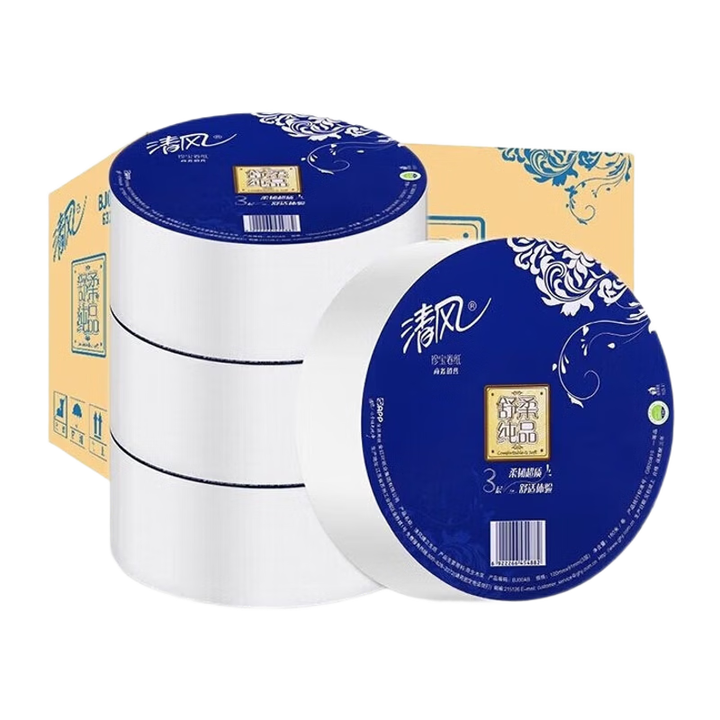【清风BJ00AB】清风大卷纸3层180米大盘纸商用酒店办公卫生间家用厕所专用BJ00AB 【行情 报价 价格 评测】-京东