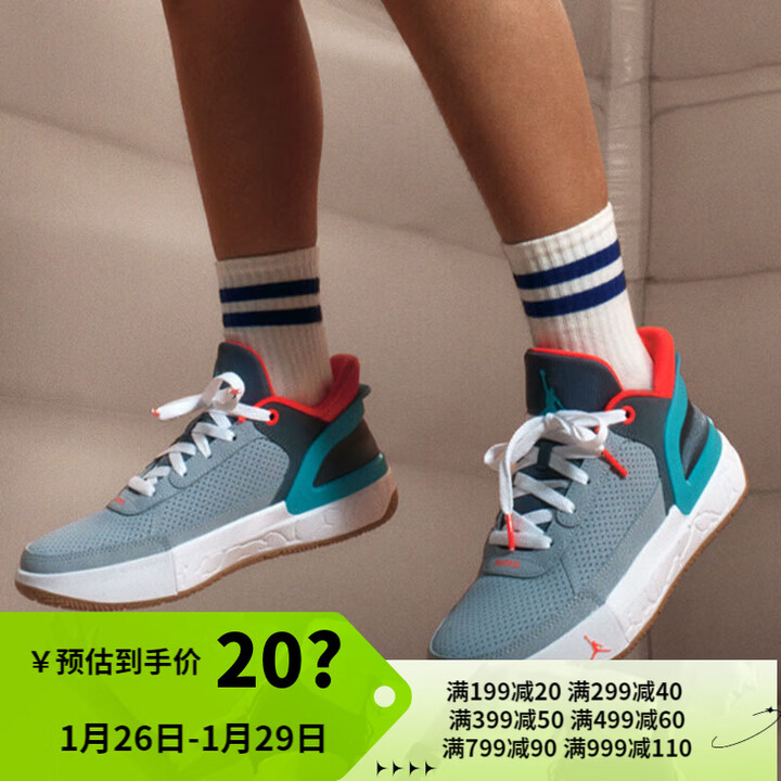 耐克（NIKE）篮球鞋女2026年春季JORDAN DAY1实战训练休闲运动鞋FQ1306-101 FQ1306-002/JORDAN/灰白 ...