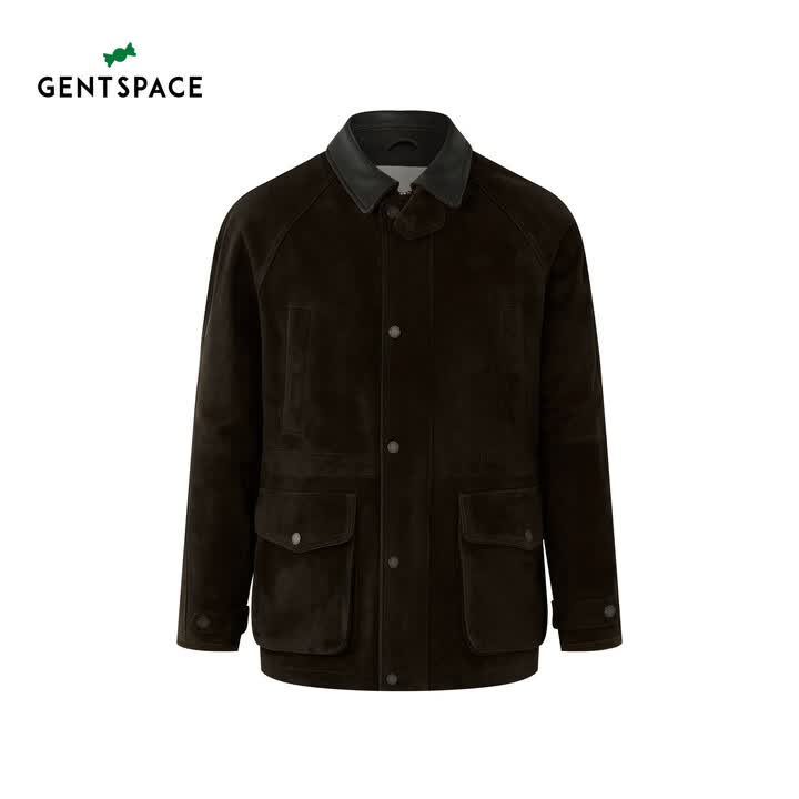 GENTSPACE 2025年秋冬新品羊皮皮衣夹克男士外套 深棕 S 46 170/92A【图片 价格 品牌 报价】-京东