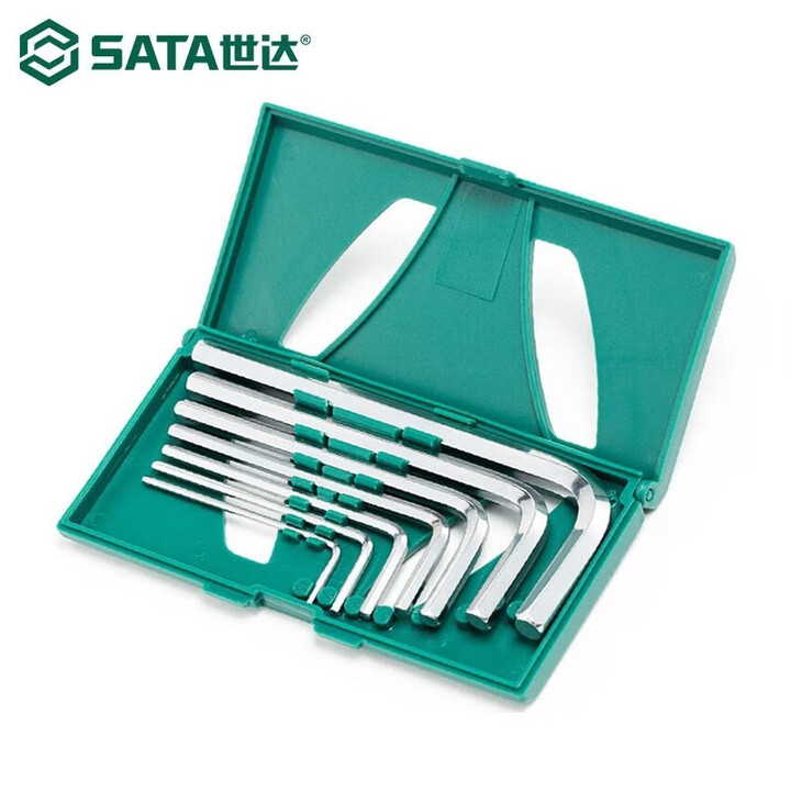 世达（SATA）09125内六角扳手套装便携式球头六角匙内六方SVCM合金钢公制7件套 (09127) 7件平头内六角扳手组套【图片 价格 ...